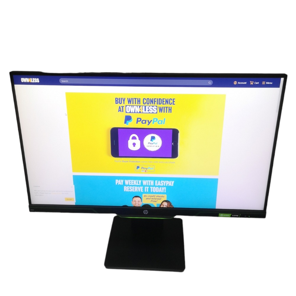 HP 25x Full HD Gaming Monitor 1ms 144Hz - Own4Less